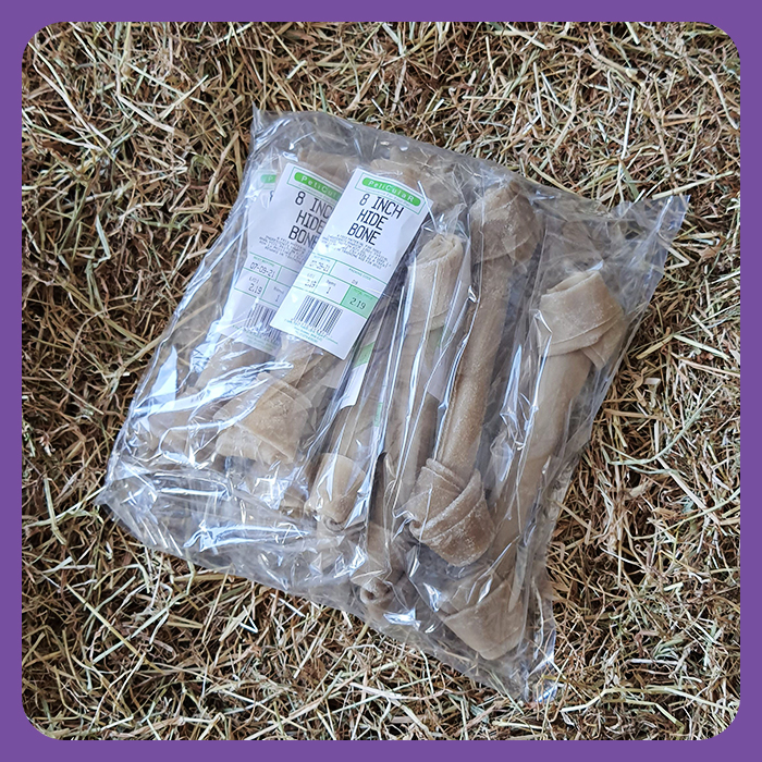 Peticular 8″ Hide Bone, Pack of 10 Resale Packs – Peticular